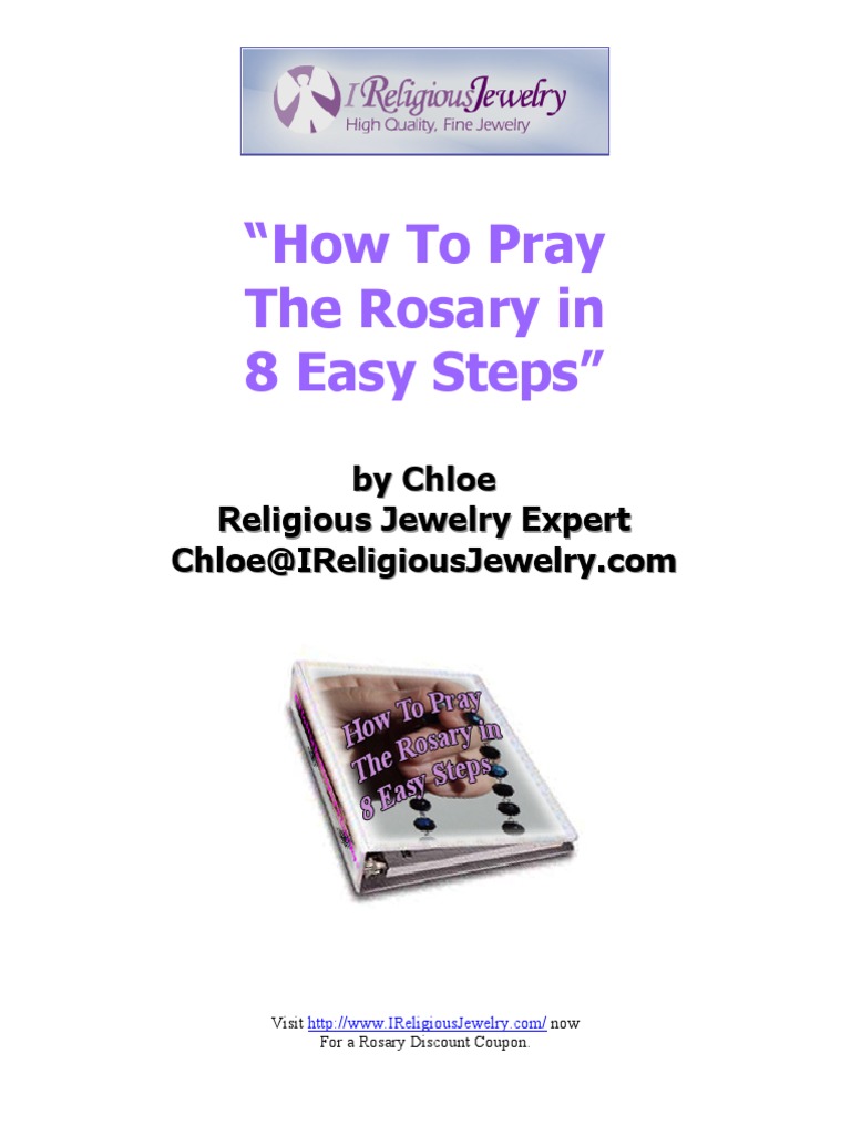 How to Pray the Rosary in 8 Steps | PDF | Rosary | Religious Behaviour ...