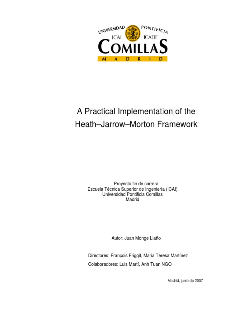 HJM Framework | PDF | Black–Scholes Model | Option (Finance)