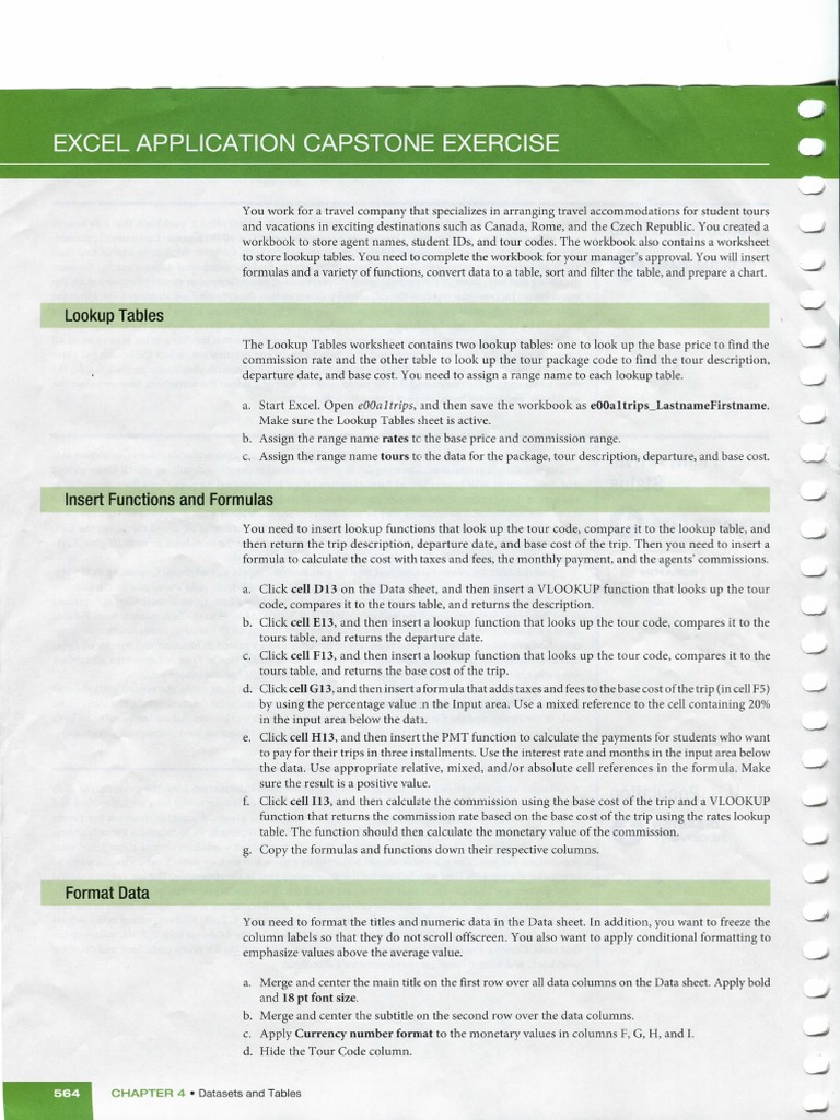 Excel Capstone: Travel Data Management | PDF | Microsoft Excel | Computing