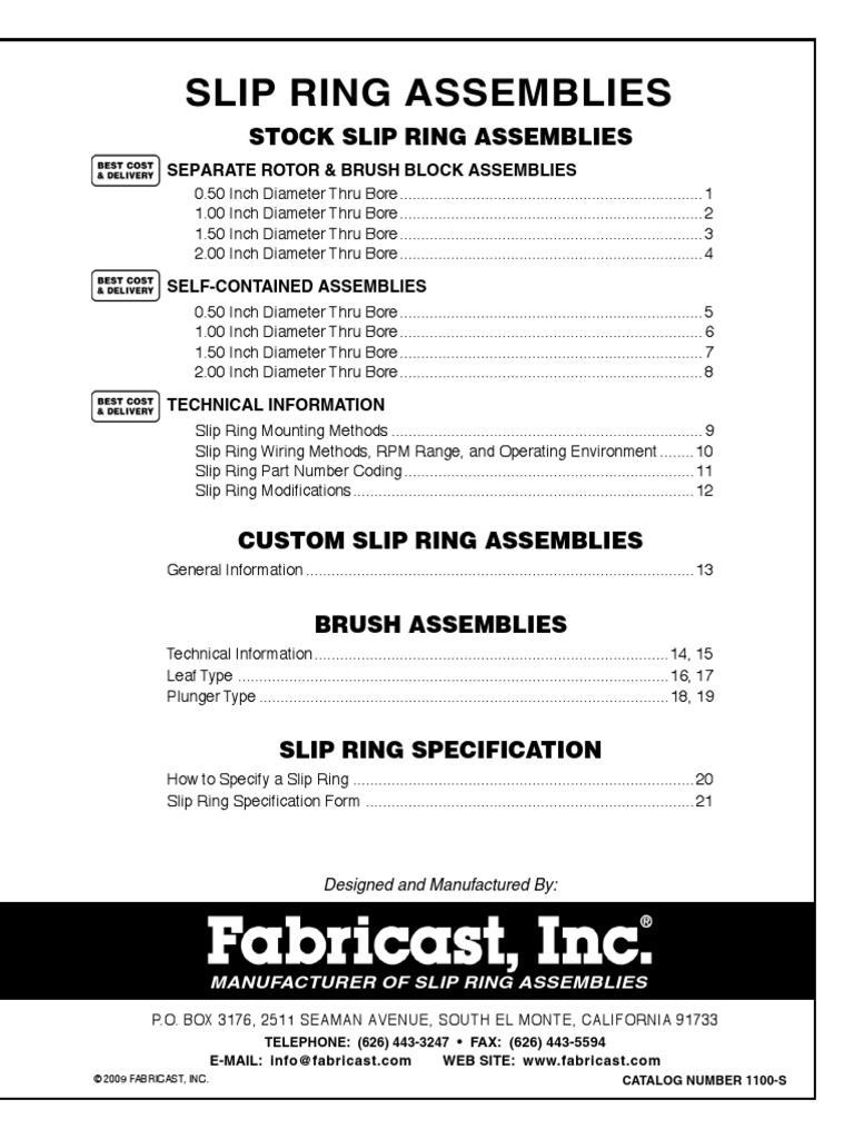 Slip Ring Assembly | PDF | Electrical Connector | Electrical Wiring