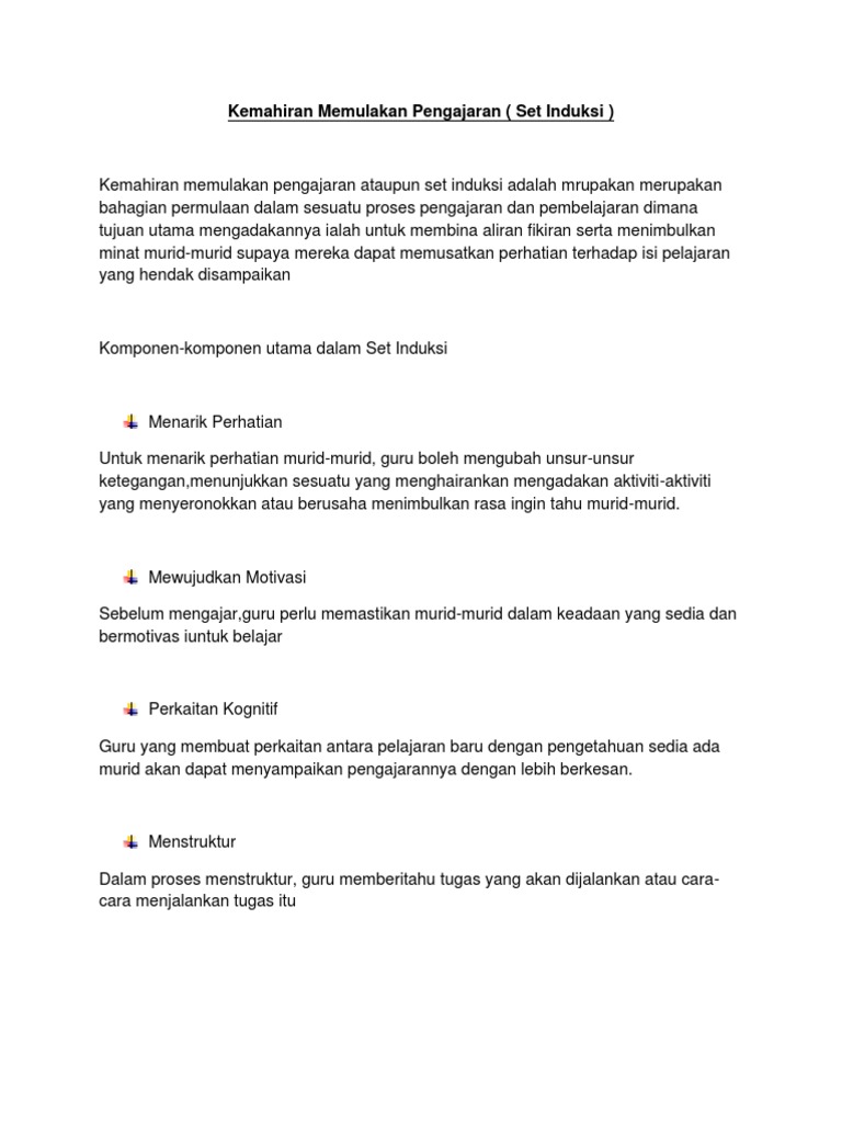 Set Induksi | PDF