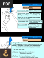 AP US History: Colonial Comparison Chart | PDF | Southern United States ...