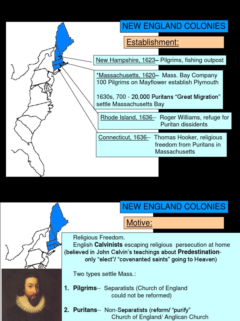 13 Colonies Comparison | PDF | Puritans | Pilgrim Fathers