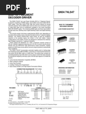 74ls47 Datasheet