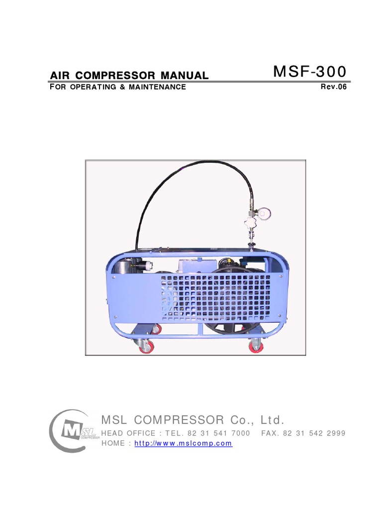 MSF-300 - Air Compressor | PDF