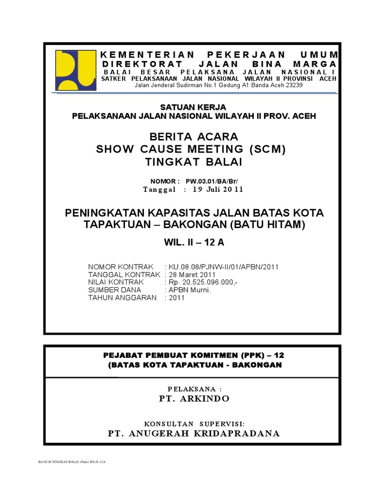 Kulit Ba SCM Tingkat Balai | PDF