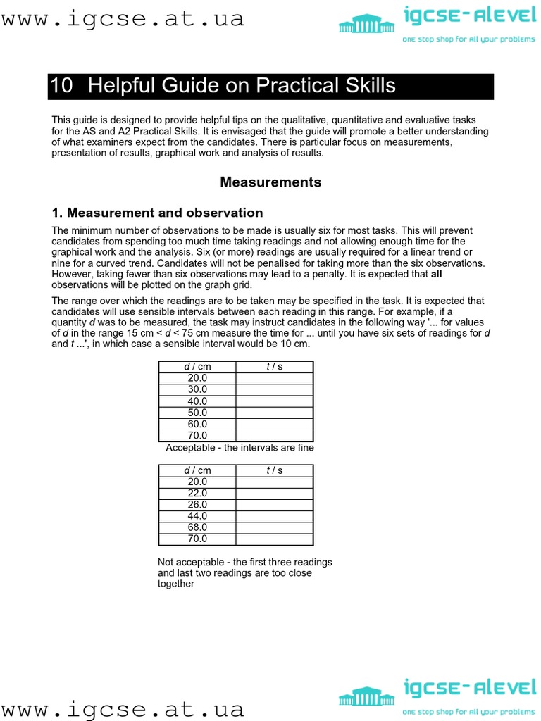 Physics Practical Guide New | PDF | Significant Figures | Uncertainty