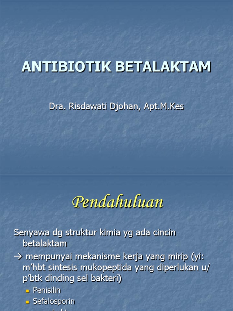 Tentang Obat Penisilin | PDF