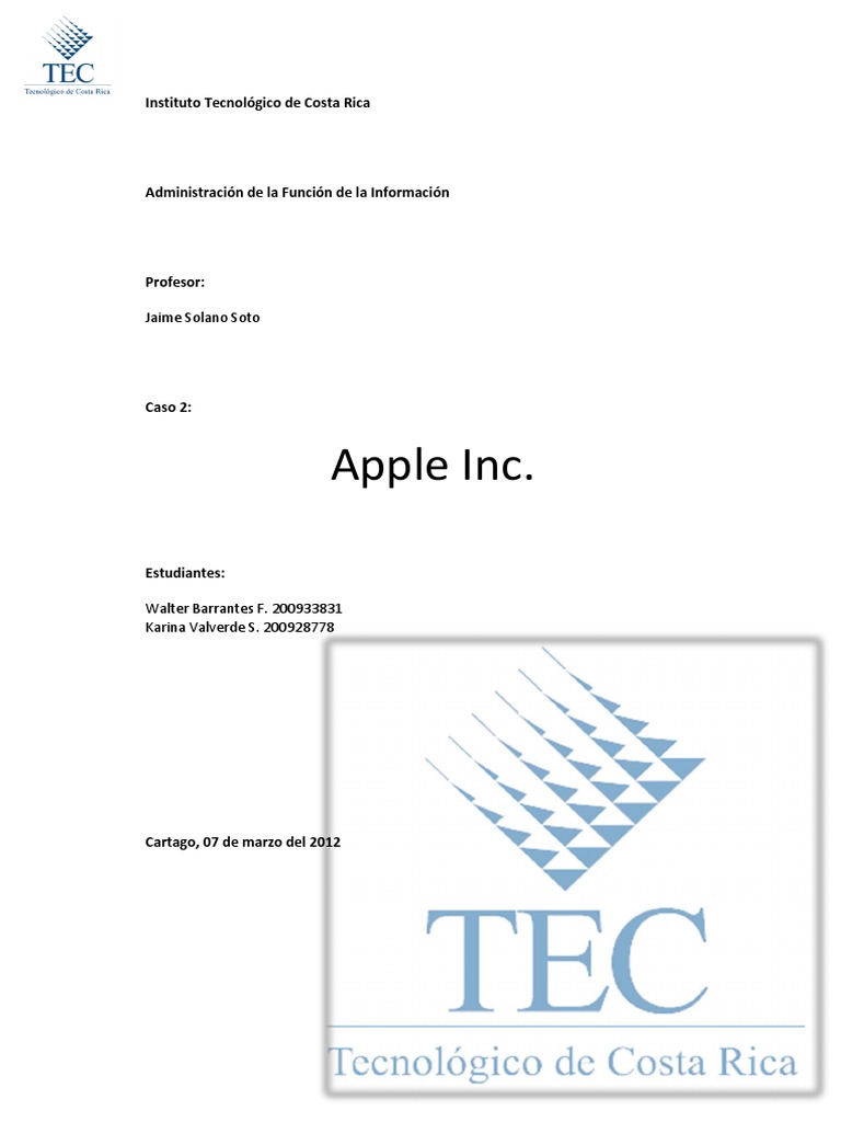 Caso 2 Apple | PDF | Apple Inc. | Mac OS