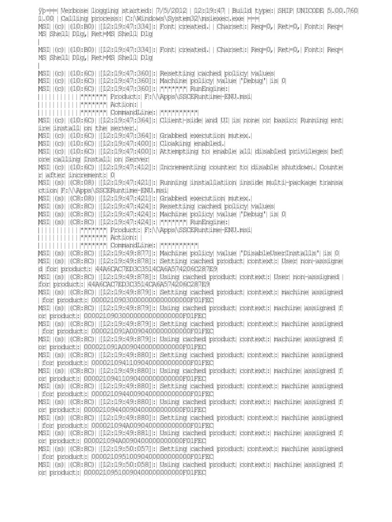 SSCERuntime | PDF | Microsoft Sql Server | Operating System Families