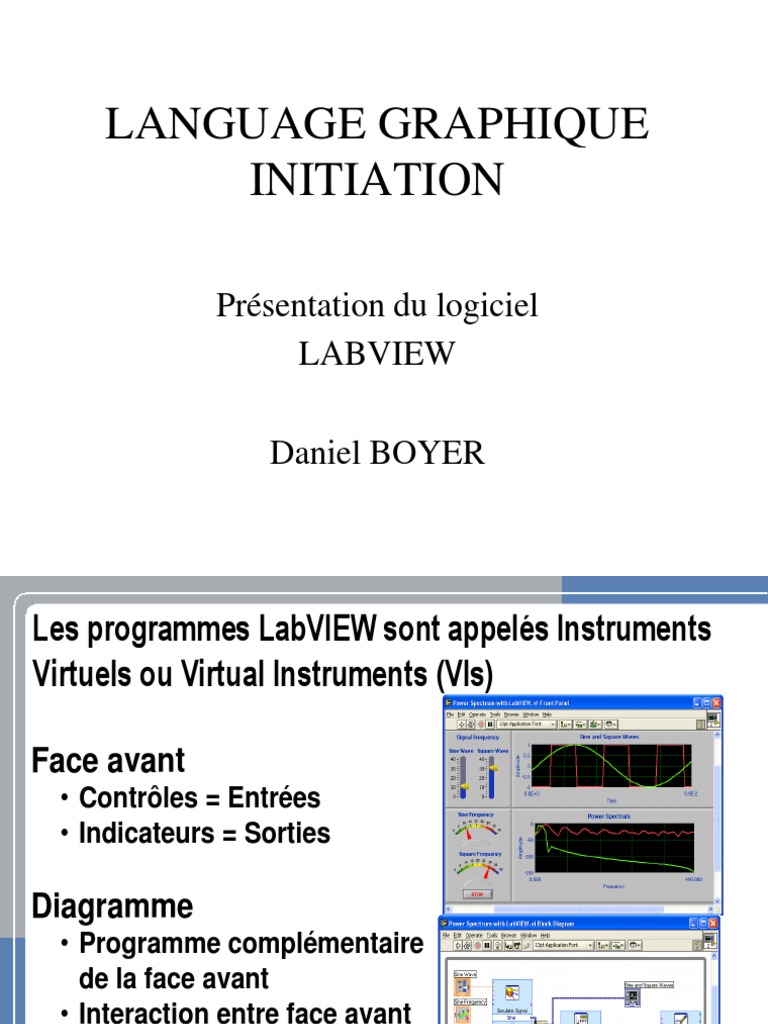 Initiation à LabVIEW et Acquisition de Données | PDF | Structure de contrôle | Ingénierie ...