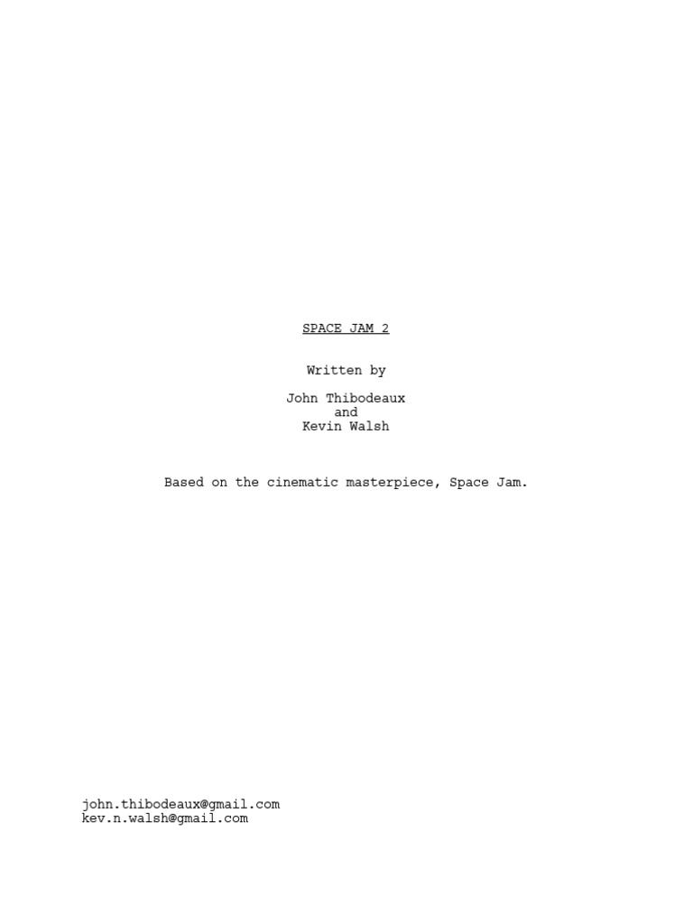 Space Jam 2 | PDF | Batman | Kim Jong Un