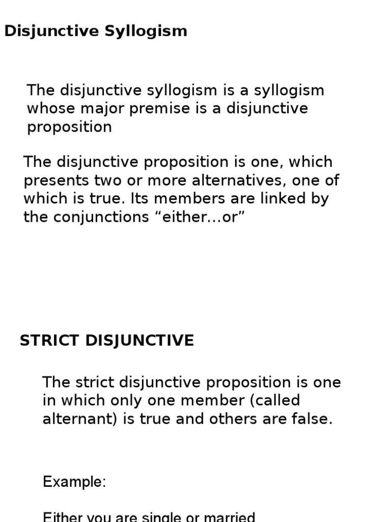 Disjunctive and Conjunctive | PDF | Syntax (Logic) | Logical Consequence