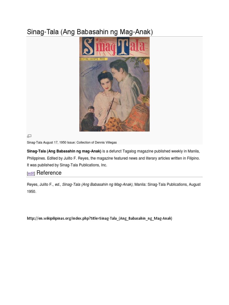 Sinag Tala Magazine | PDF