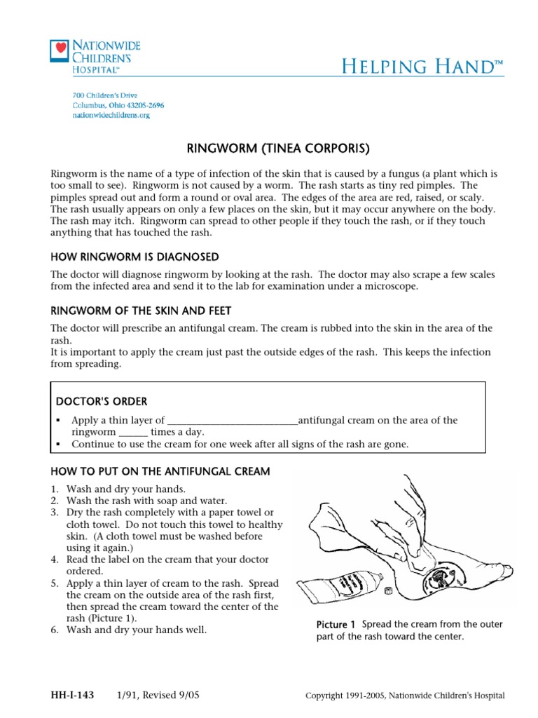 Ringworm Tinea Corporis How Ringworm Is Diagnosed Pdf Animal