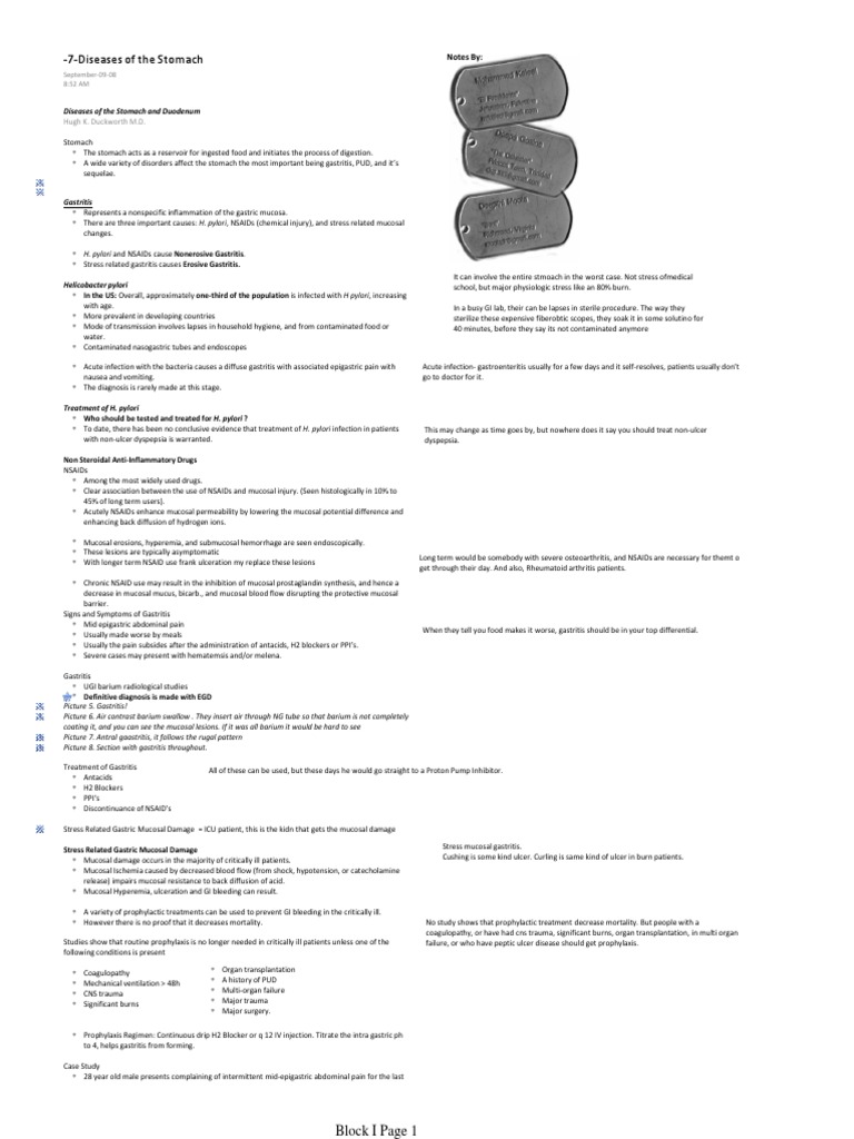Stomach and Duodenum Disorders Overview | PDF | Peptic Ulcer | Indigestion