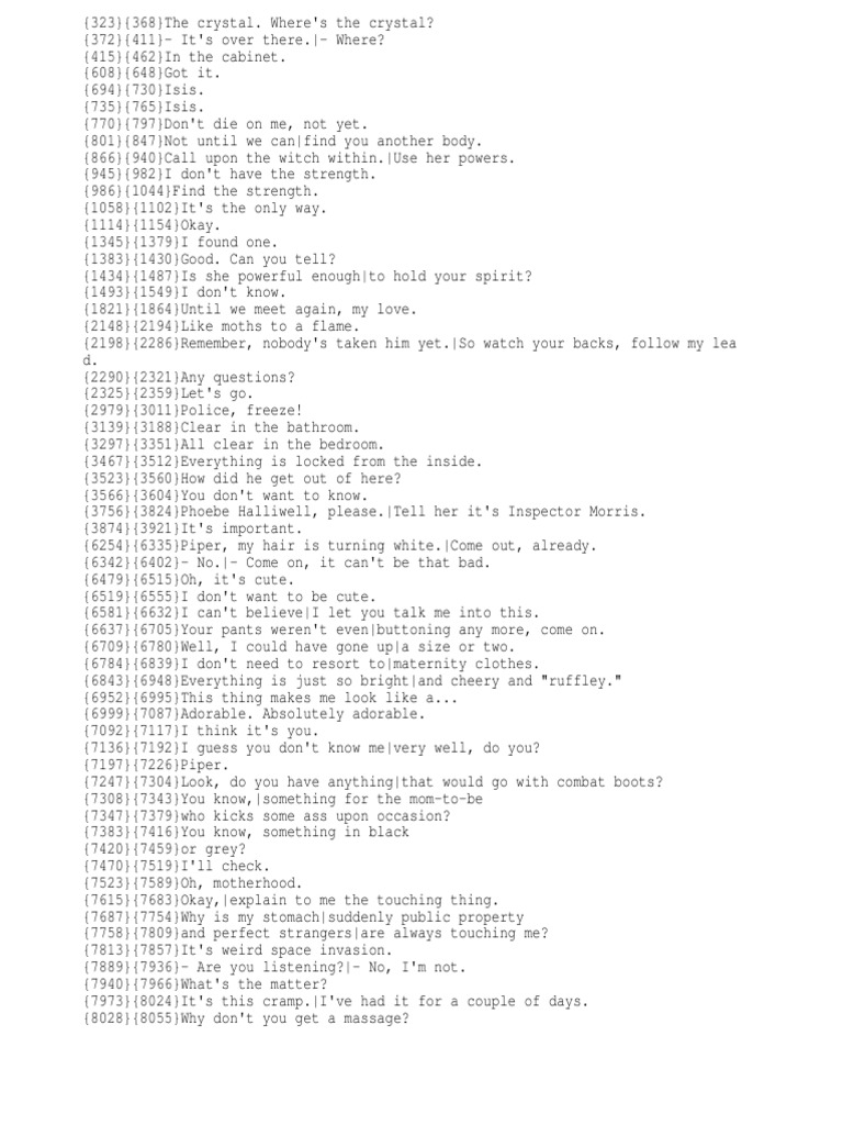 Charmed - 5x10 - Y Tu Mummy Tambien - en | PDF