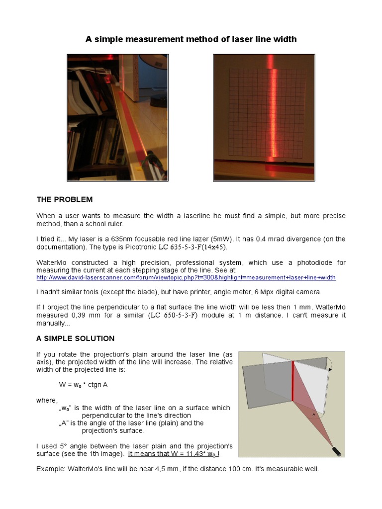 Laser Line Width Measurement Guide | PDF | Atomic | Optical Devices