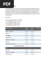 Sinonasal Outcome Test (SNOT) Score | PDF | Epidemiology | Causes Of Death
