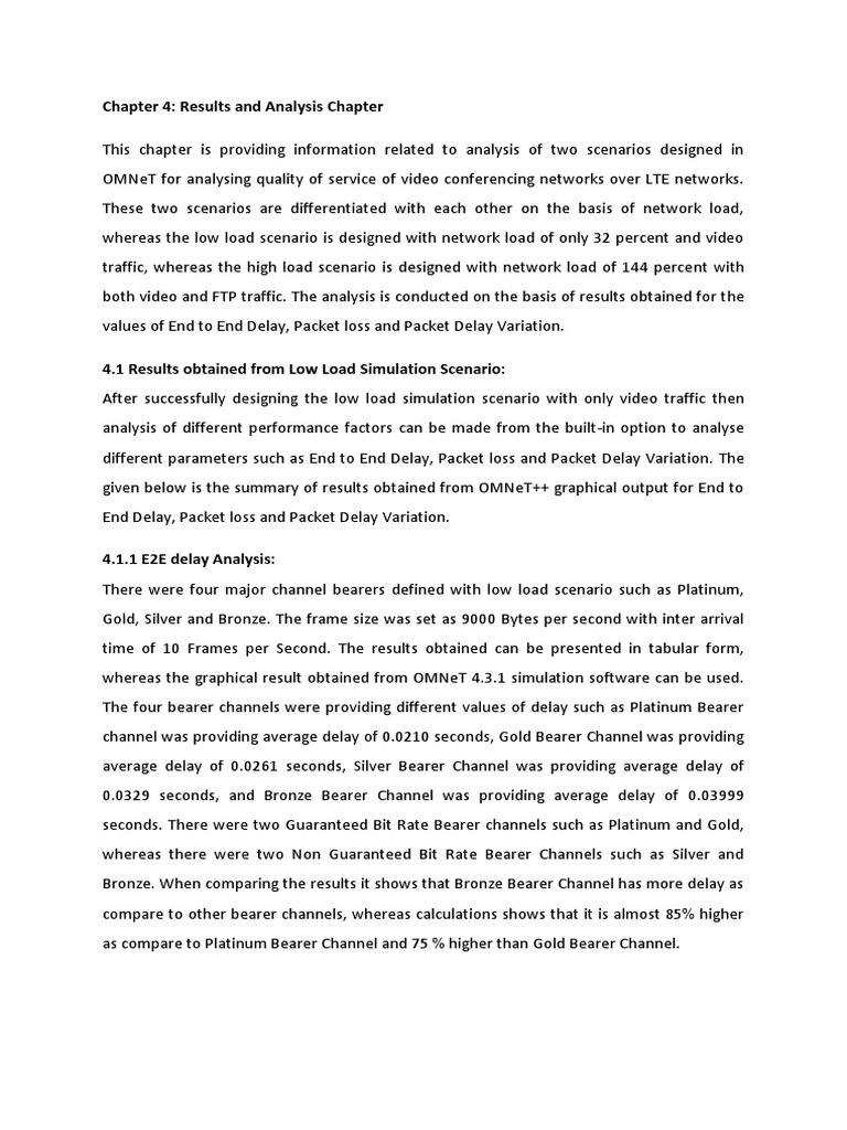 Chapter 4: Results and Analysis Chapter | PDF | Network Packet ...