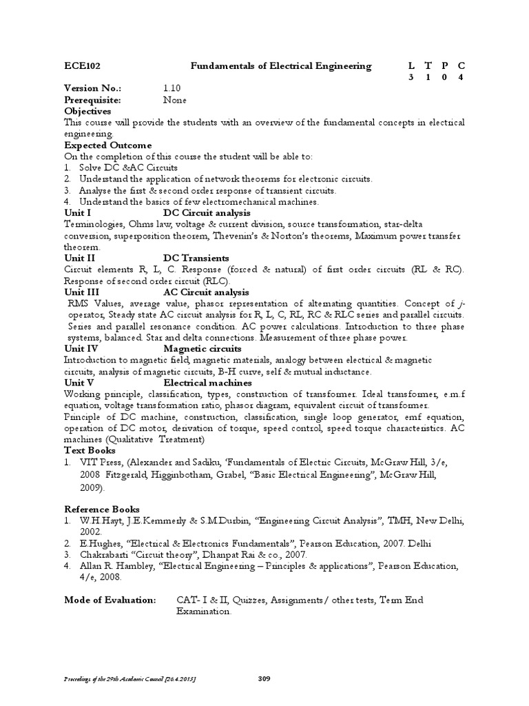 ECE102: Electric Circuit Fundamentals | PDF | Network Analysis (Electrical Circuits ...
