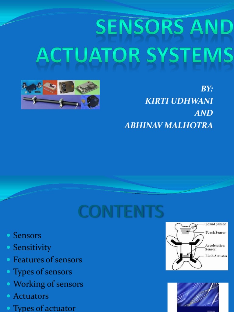 Overview of Sensors and Actuators | PDF | Actuator | Sensor
