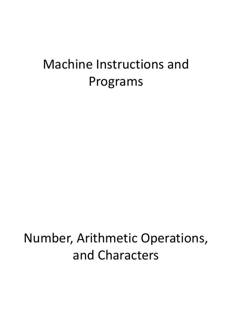 Lec2 Instructions | PDF | String (Computer Science) | Instruction Set