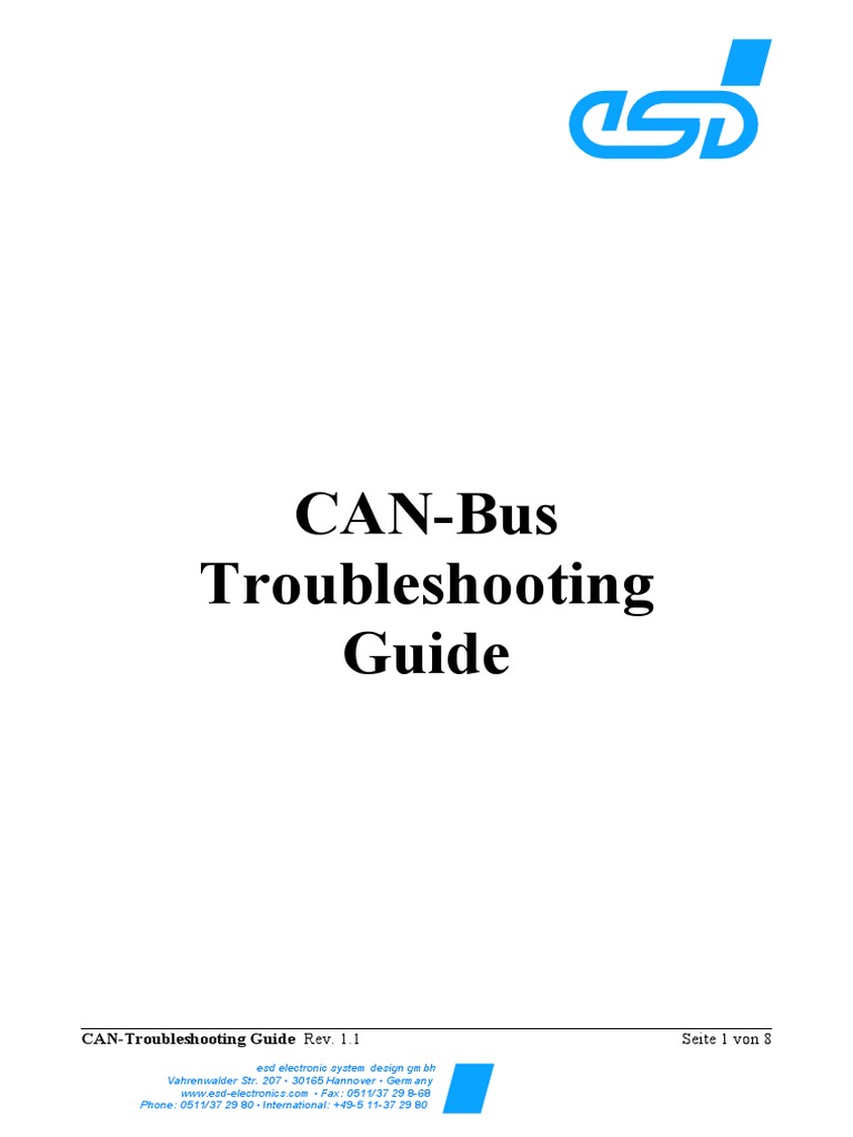CAN-Bus Troubleshooting Guide | PDF | Electrical Resistance And Conductance | Electrical Impedance