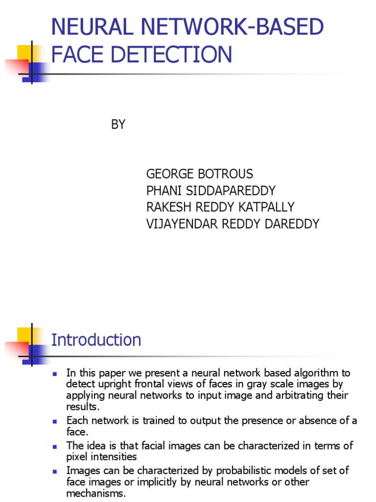 Neural Network-Based Face Detection | PDF | Artificial Neural Network | Applied Mathematics