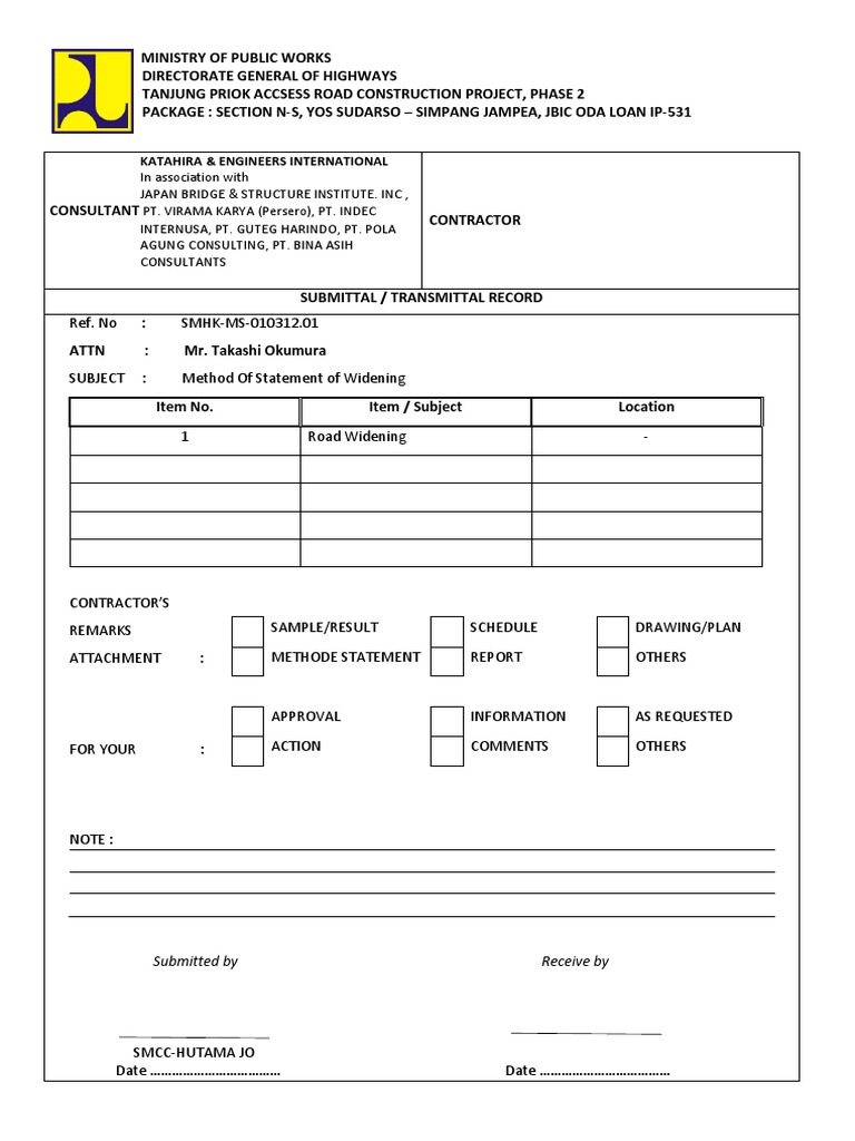 Method Statement Widening | PDF | Road Surface | Traffic