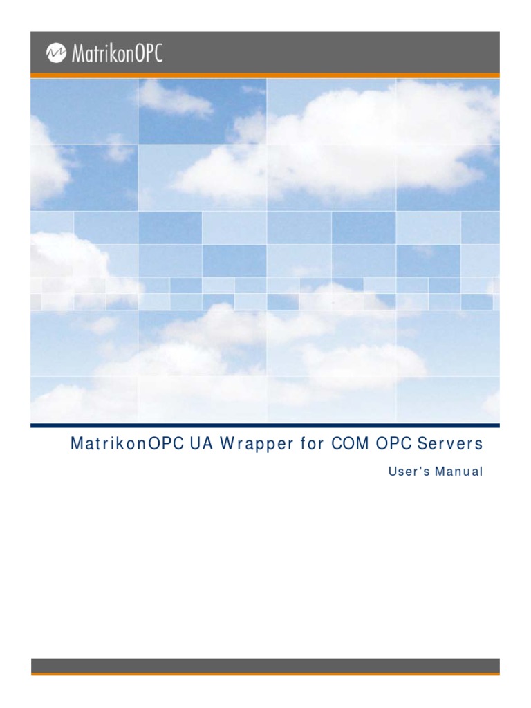 MatrikonOPC UA Wrapper For COM OPC Servers User Manual | PDF | Component Object Model ...