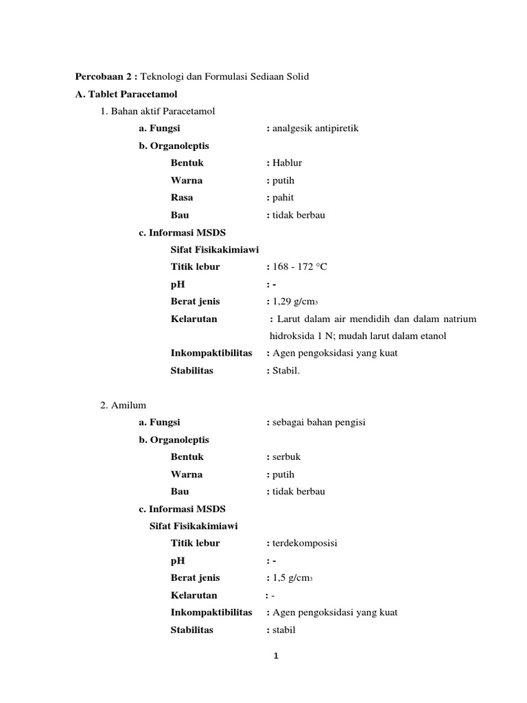 Studi PreFormulasi Sediaan Solid | PDF