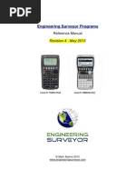 HP35s Surveying Programs | PDF | Surveying | Sine