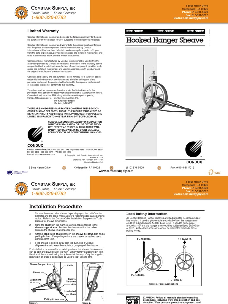 Hooked Hanger Sheave | PDF