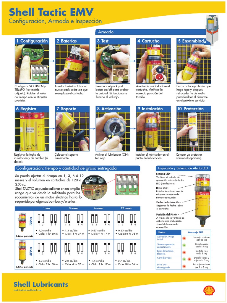 Shell Tactic EMV Configuracion Armado Inspeccion | PDF