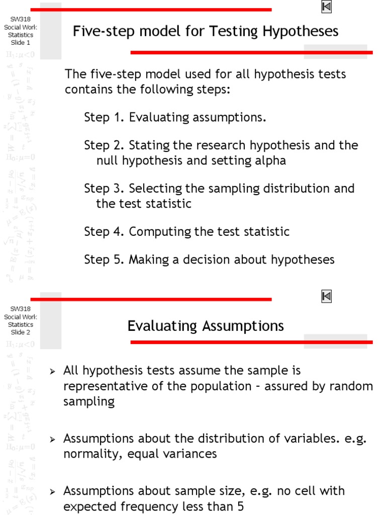 5 Step Model | PDF | Statistical Hypothesis Testing | Student's T Test