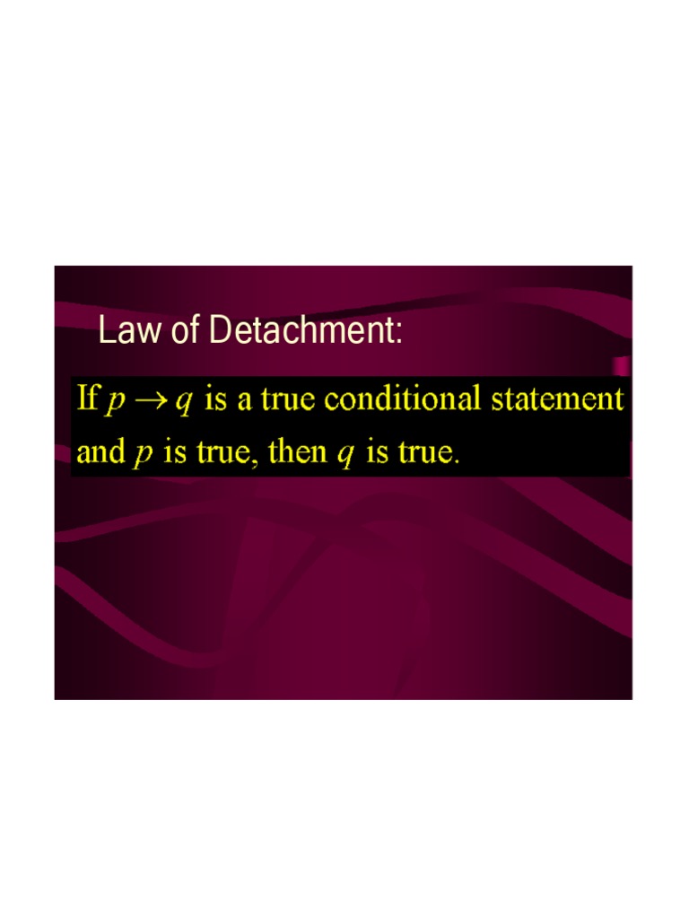 Law of Detachment | PDF