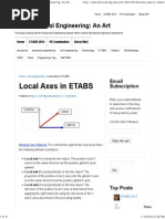 Etabs Local Axes Shell | PDF | Cartesian Coordinate System | Rotation