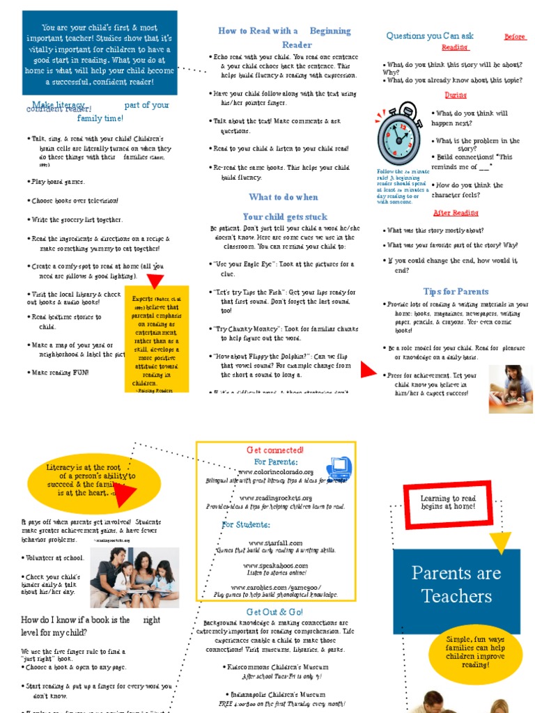 Questions You Can Ask: How To Read With A Beginning Reader | PDF ...