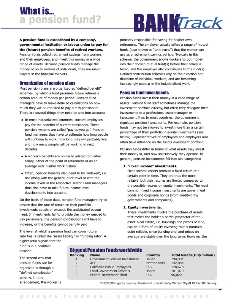 What is a Pension Fund | Pension | Retirement