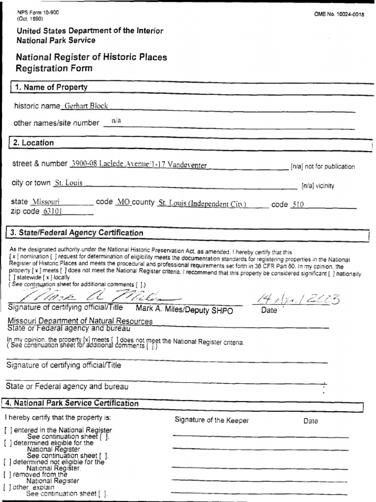 Gerhart Block Historic Registration Form | PDF | Window | Architectural ...