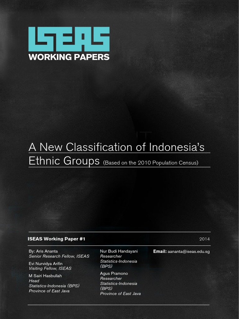 A New Classification of Indonesia's Ethnic Groups (Sensus 2010) | PDF ...