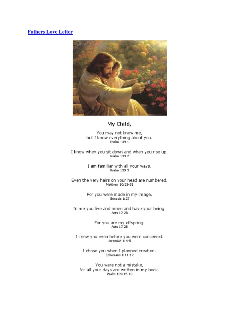 Fathers Love Letter | PDF