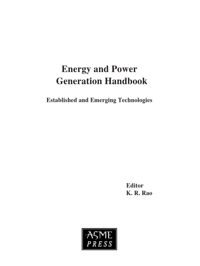 Energy and Power Generation Handbook PDF | PDF | Wind Power ...