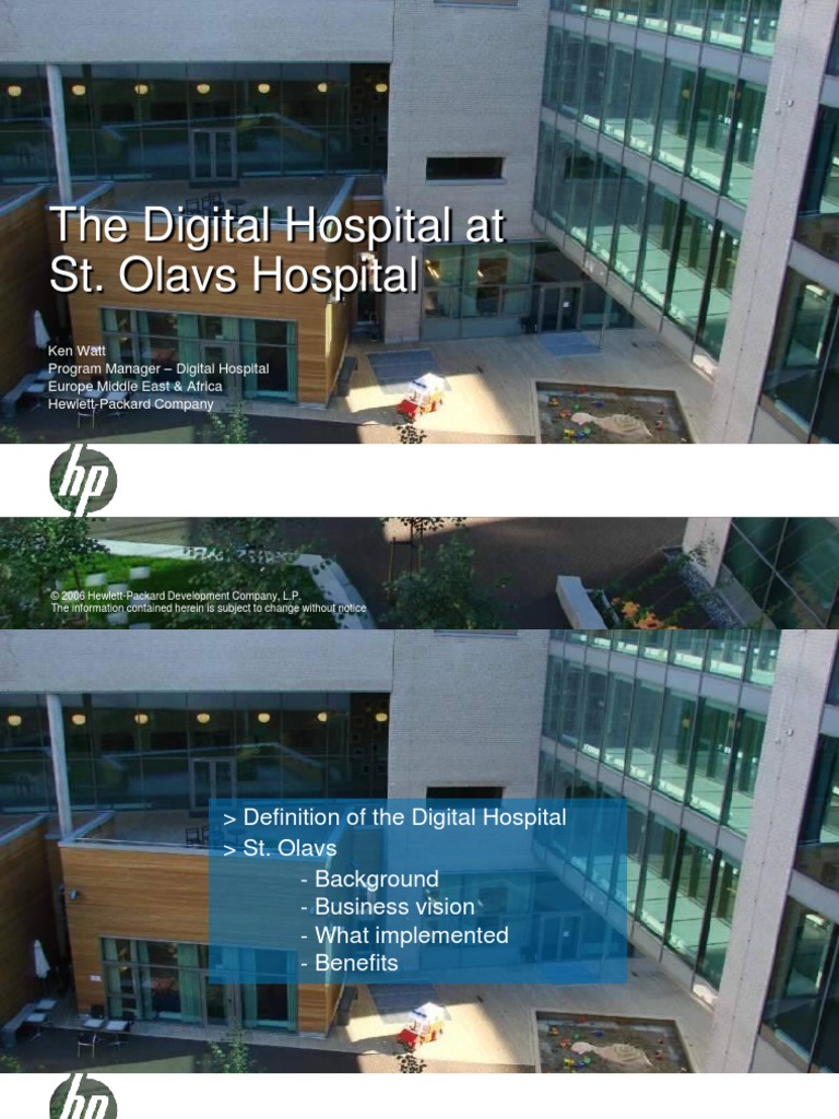 The Digital Hospital | PDF | Wi Fi | Surveillance