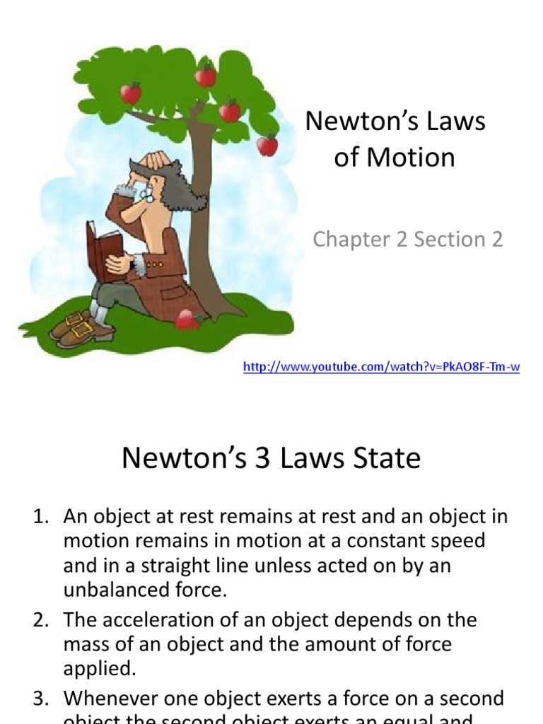 Newtons Laws of Motion | PDF | Inertia | Force