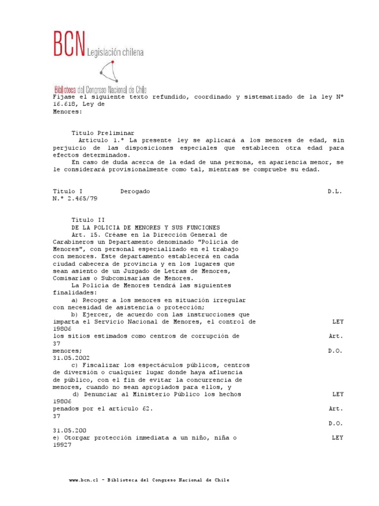 Ley de Menores: Funciones y Protección | PDF | Unión Europea | Accion legal