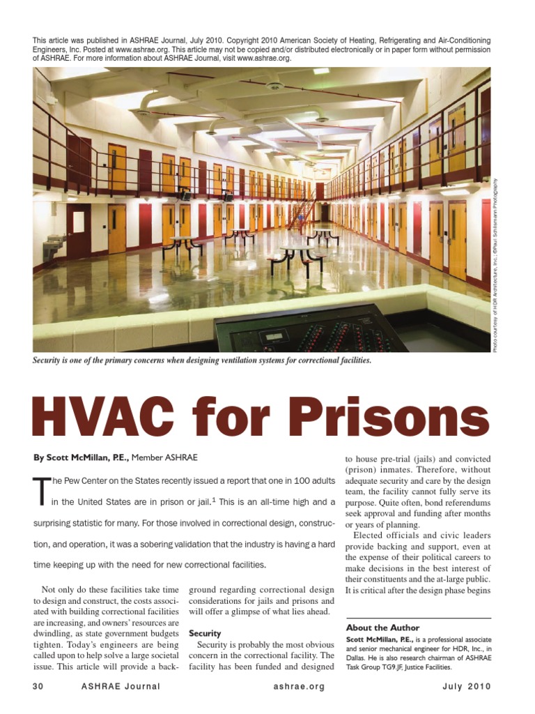 HVAC For Prisons | PDF | Leadership In Energy And Environmental Design ...