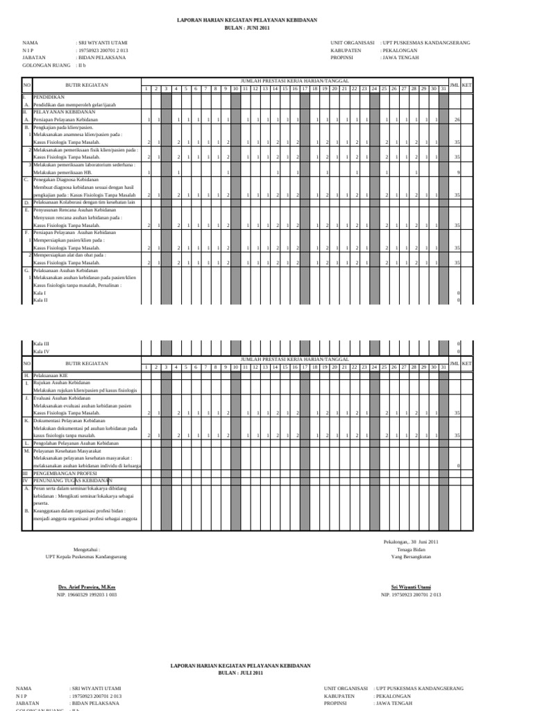 Blangko Ak Bidan Pelaksana | PDF | Pengembangan Diri | Kesehatan Holistik
