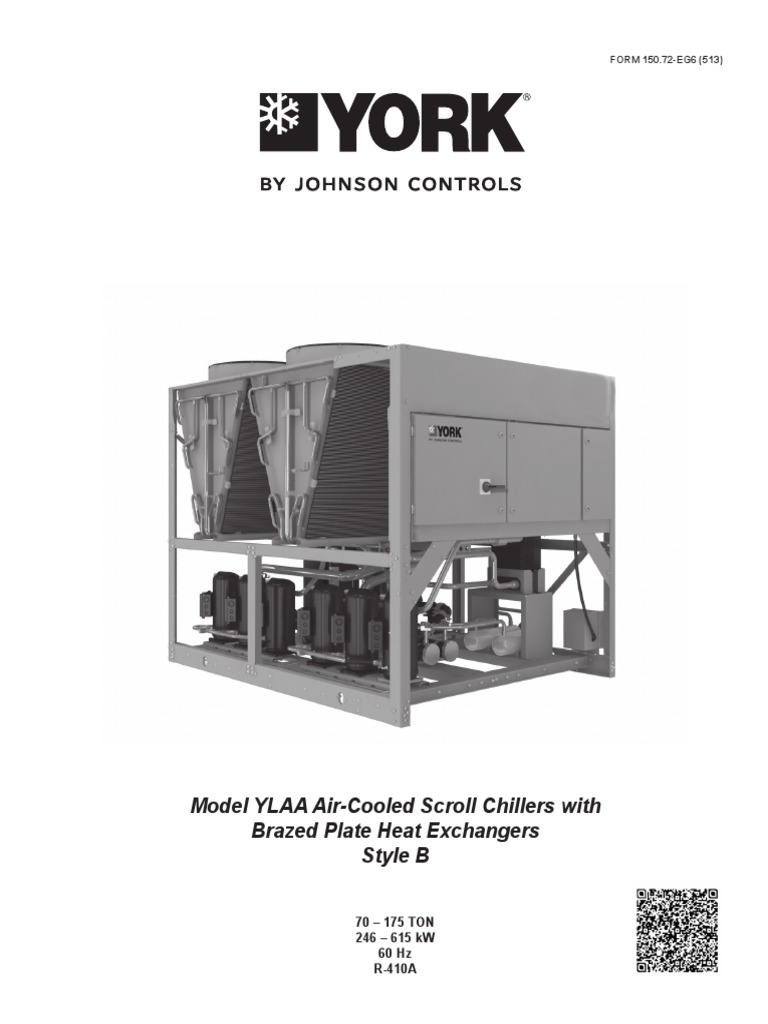 Model YLAA Air-Cooled Scroll Chillers with Brazed Plate Heat Exchangers ...